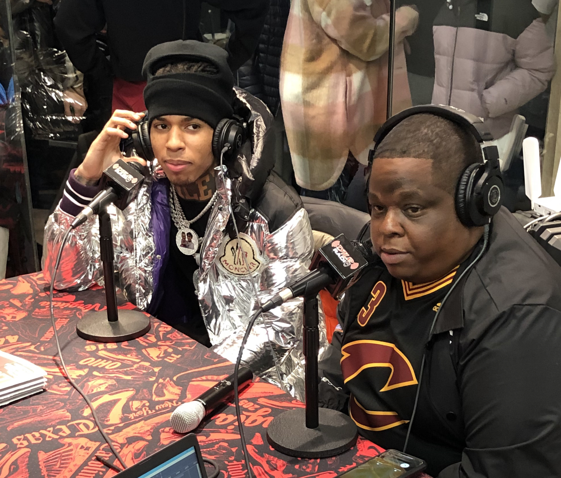 NLE Choppa Talks 'Me vs. Me' with Fadam Got Da Juice at 2022 NBA All ...